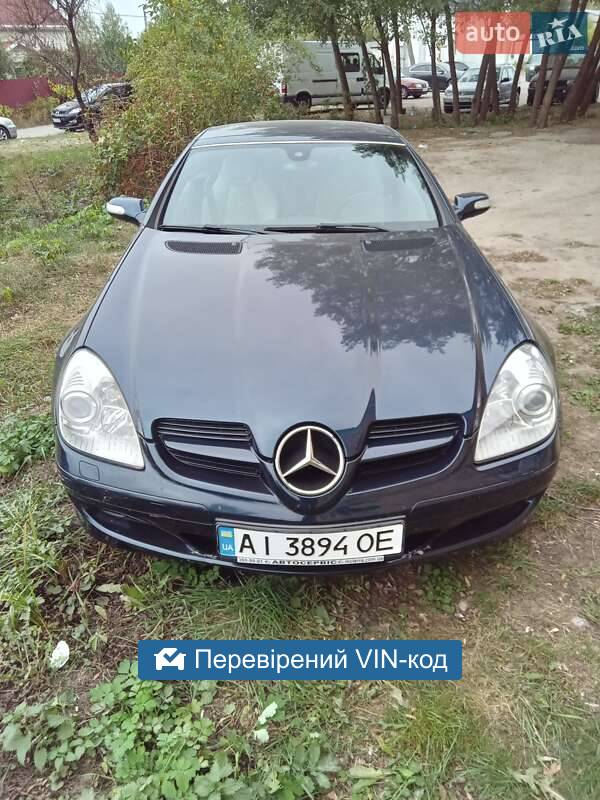 AUTO.RIA – Продам Мерседес-Бенц СЛК-Клас 2004 (AI3894OE) бензин 1.8 родстер бу у Києві, ціна ...